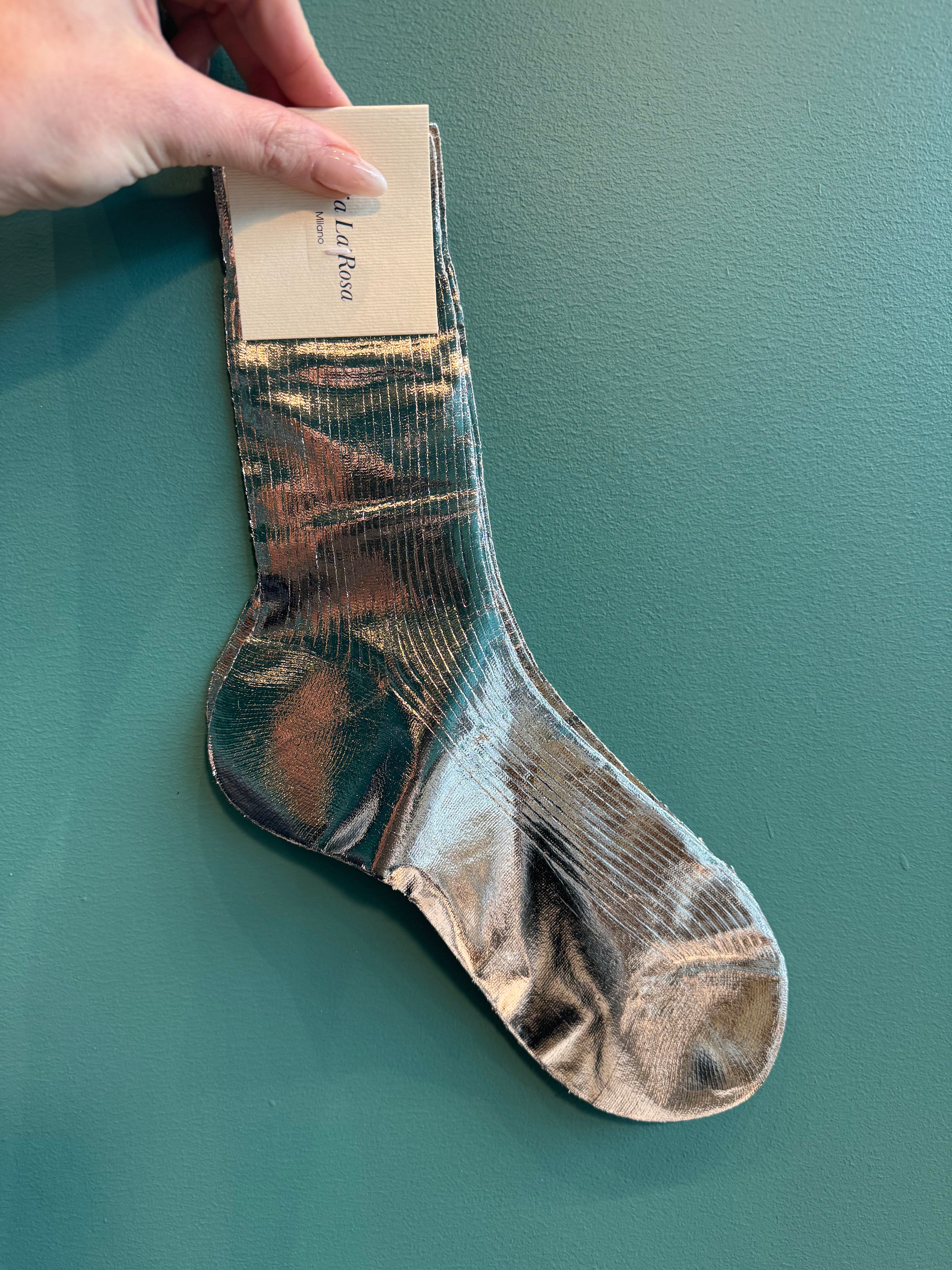 Maria La Rosa One Ribbed Laminated Socks – Shop Sunday School